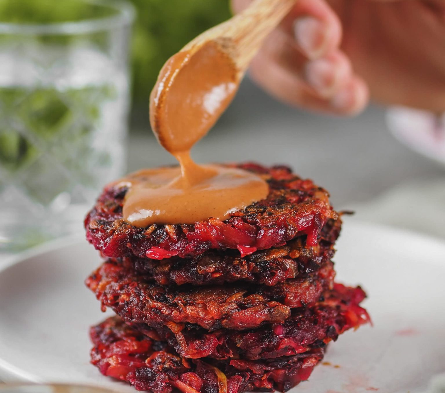 Rote Bete Puffer